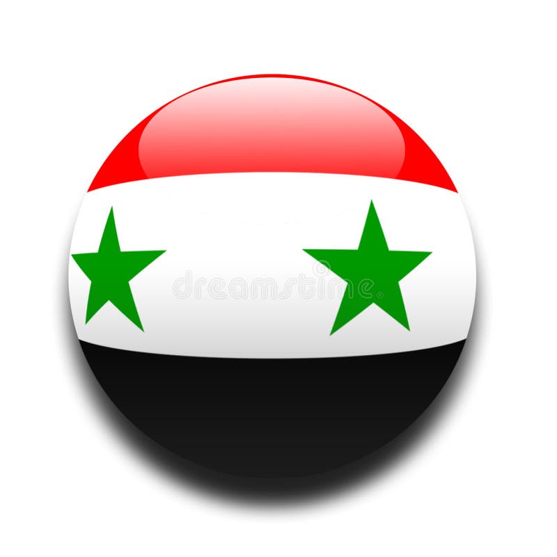 Syrian flag stock illustration. Illustration of ball, sphere - 65242