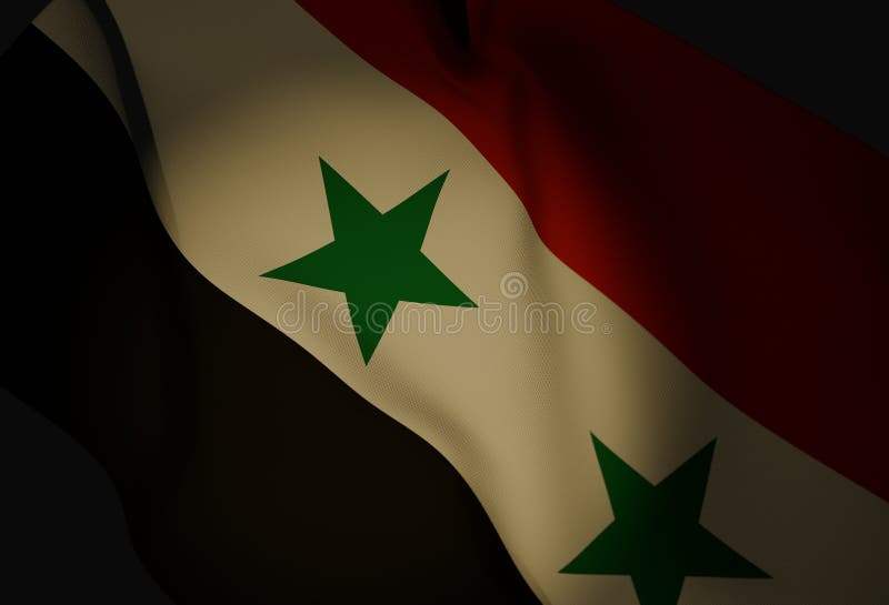 Syrian flag stock illustration. Illustration of government - 355911482