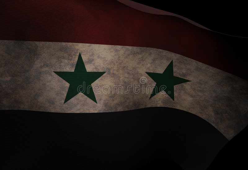 Syrian flag stock illustration. Illustration of banner - 356601606