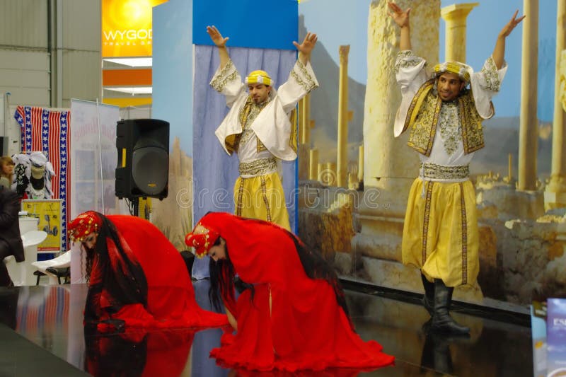 Syrian Folk Dancers at TT Warsaw Editorial Stock Photo - Image of hall ...