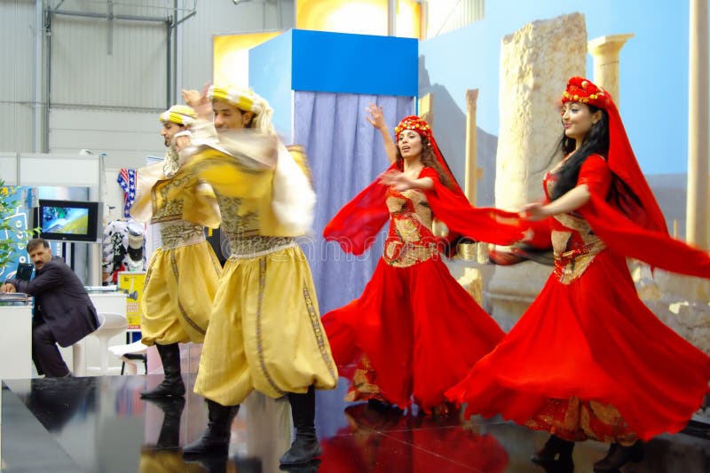 Syrian Folk Dancers at TT Warsaw Editorial Stock Photo - Image of hall ...
