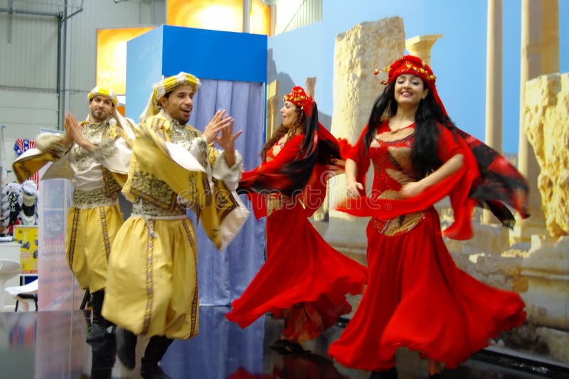 Syrian Folk Dancers at TT Warsaw Editorial Stock Photo - Image of hall ...