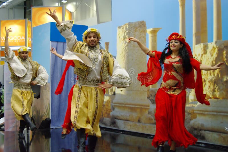 Syrian Folk Dancers at TT Warsaw Editorial Stock Photo - Image of hall ...