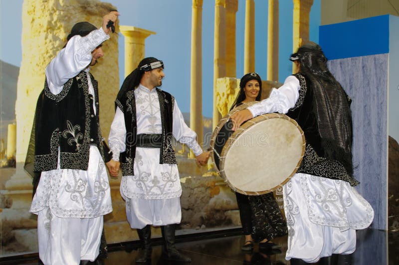 Syrian Folk Dancers at TT Warsaw Editorial Stock Photo - Image of hall ...