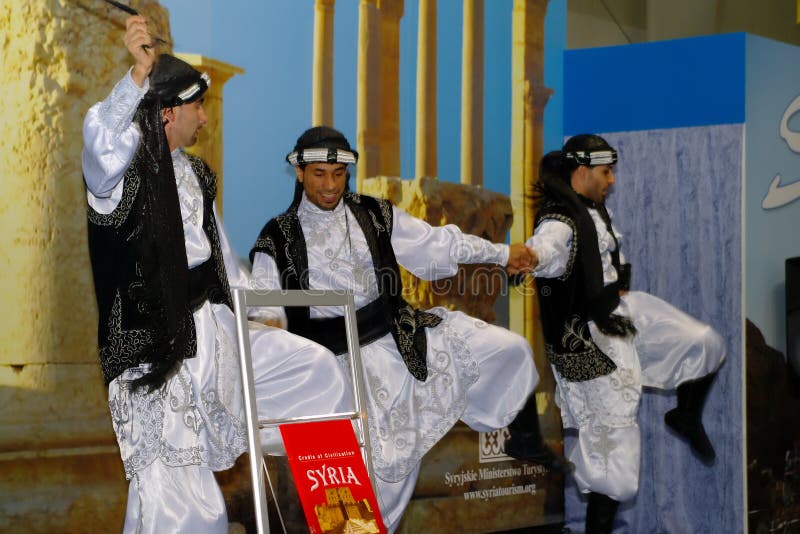 Syrian Folk Dancers at TT Warsaw Editorial Stock Photo - Image of hall ...