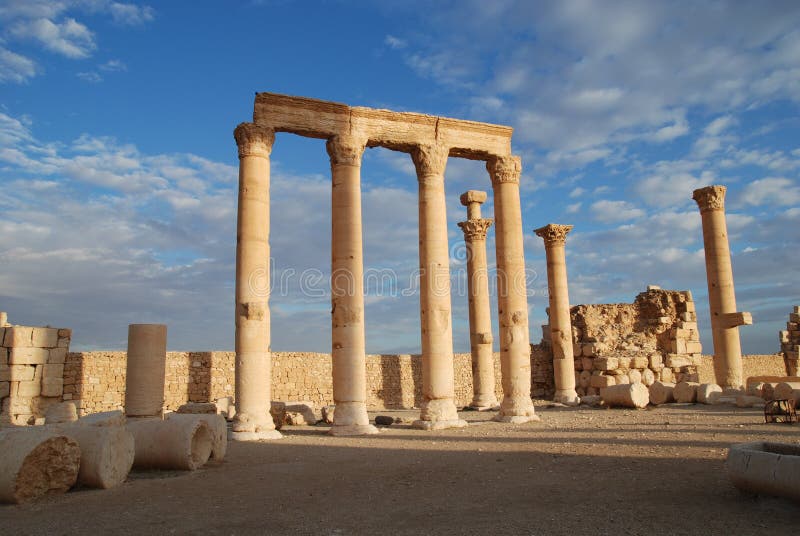 Syrian Temple Ruins stock photo. Image of historic, foundation - 19864774