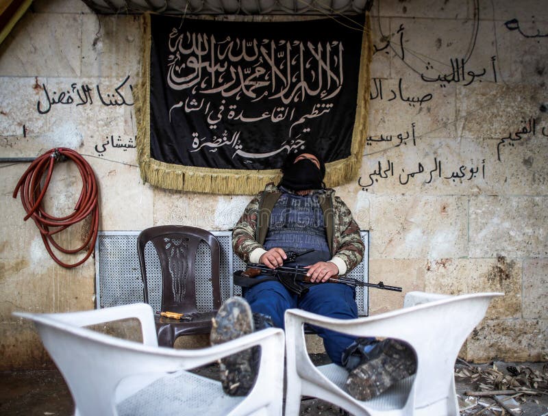 Syrien: El Kaida in Aleppo redaktionelles foto. Bild von aleppo - 49250001