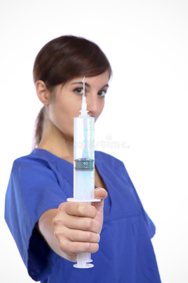 The Syringe stock image. Image of closeup, hand, laboratory - 11628659