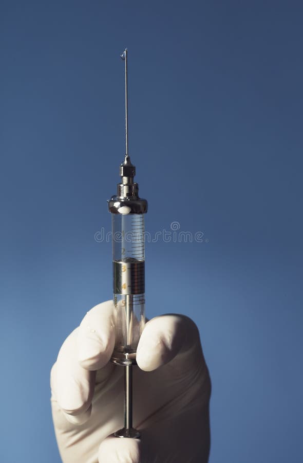 Large Syringe with Thick Needle Stock Image - Image of science ...
