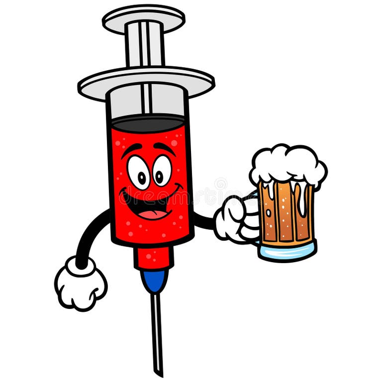 Syringe with a Beer stock vector. Illustration of brew - 72949835