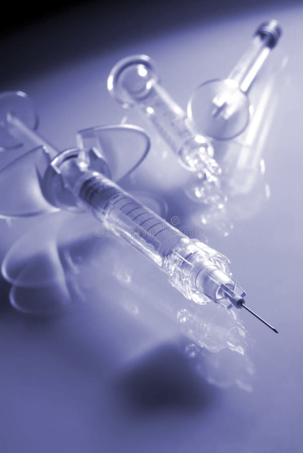 Syringe for Botox Injections Stock Photo - Image of medical, mirrored ...