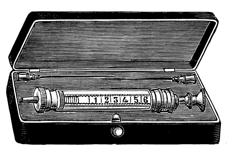 Syringe Box | Antique Design Illustrations Stock Illustration ...