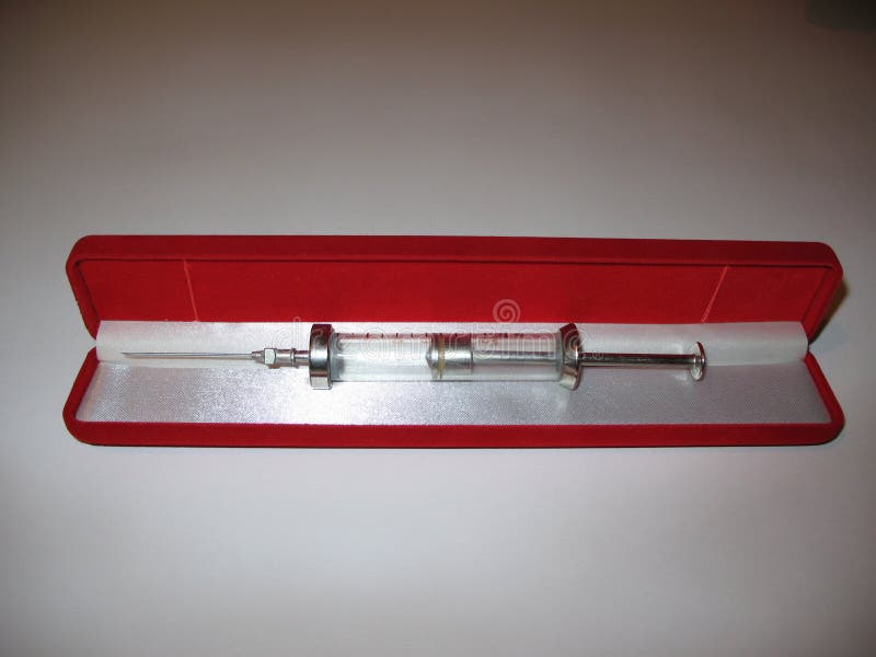 Syringe in case stock photo. Image of medicine, child - 2895362