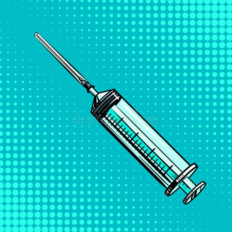 Syringe Comic Book Style Vector Illustration Stock Vector ...