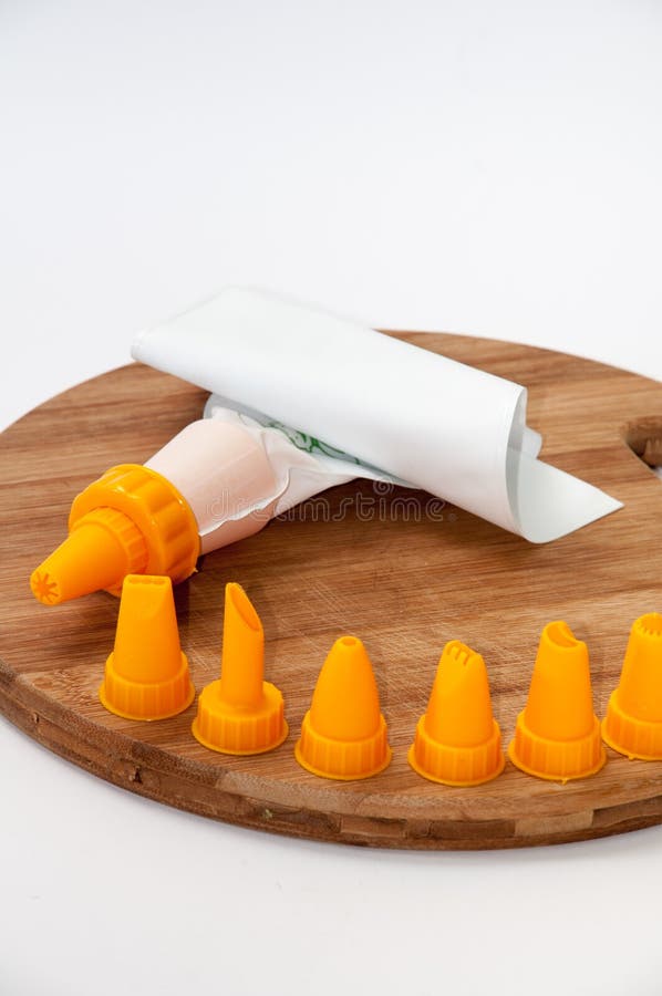 Syringe Cream Cake Decoration Stock Image - Image of kitchen, tool ...
