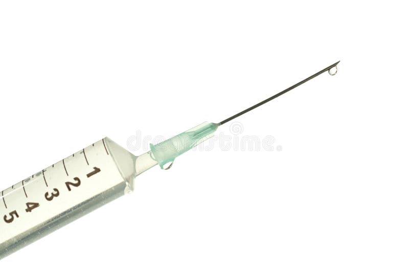 Syringe with drop stock image. Image of healthcare, drop - 47582061