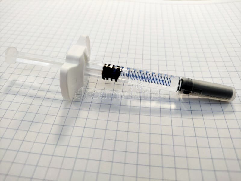 Syringe Filled with Liquid for Injection Stock Image - Image of filled ...