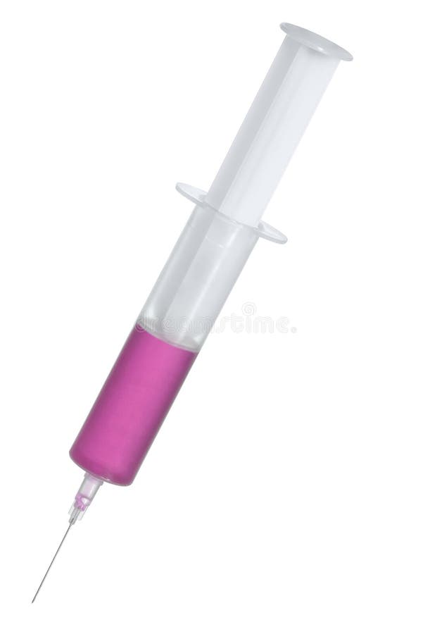 Syringe Filled with Pink Fluid Stock Photo - Image of infuse, restoring ...