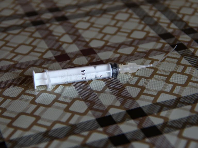 Syringe with Flush Attachment Stock Photo - Image of drip, illness ...