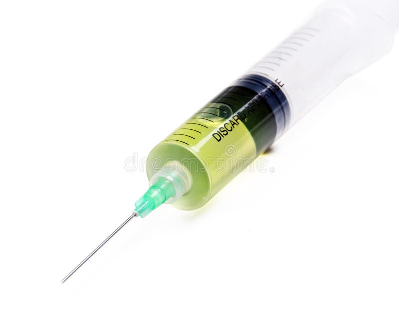 Syringe and Needle Filled with Blood Stock Photo - Image of isolated ...