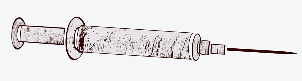 Hand Drawn Vintage Syringe Stock Illustrations – 391 Hand Drawn Vintage ...