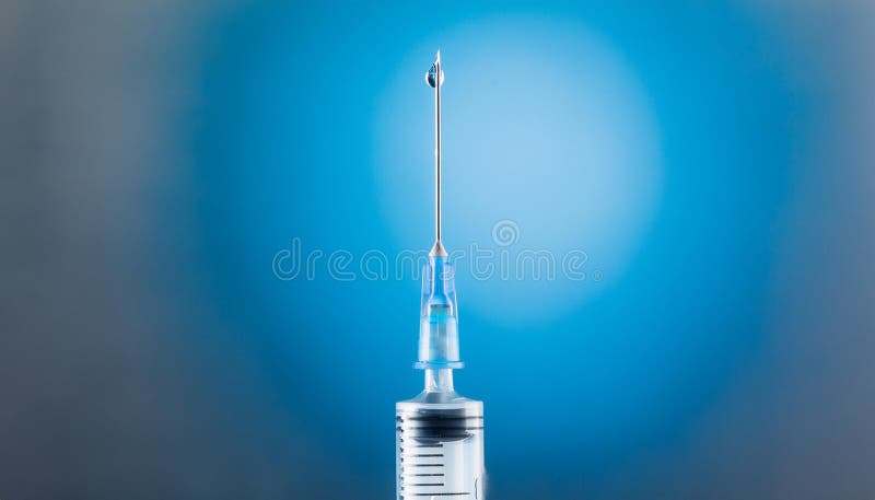 Syringe. Hypodermic Needle Inverted Stock Illustration - Illustration ...