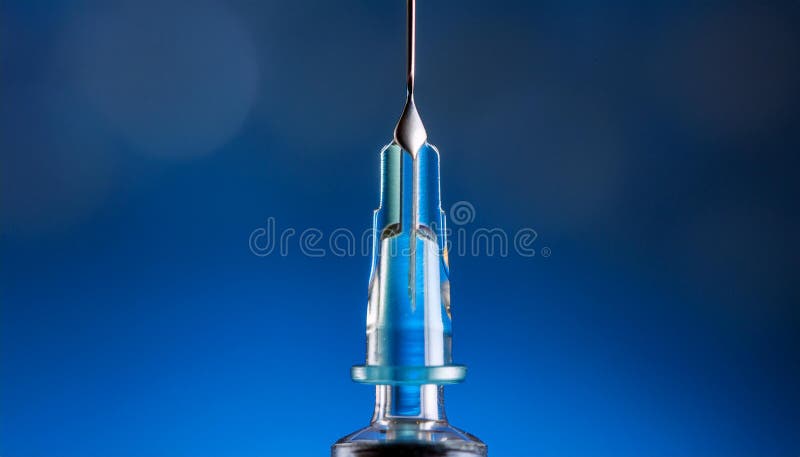 Syringe. Hypodermic Needle Inverted Stock Illustration - Illustration ...