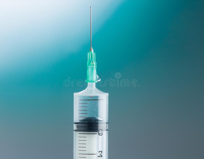 Syringe. Hypodermic Needle Inverted Stock Illustration - Illustration ...