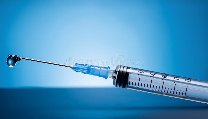 Syringe. Hypodermic Needle Inverted Stock Illustration - Illustration ...