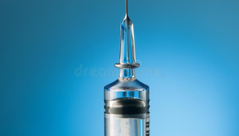 Syringe. Hypodermic Needle Inverted Stock Illustration - Illustration ...