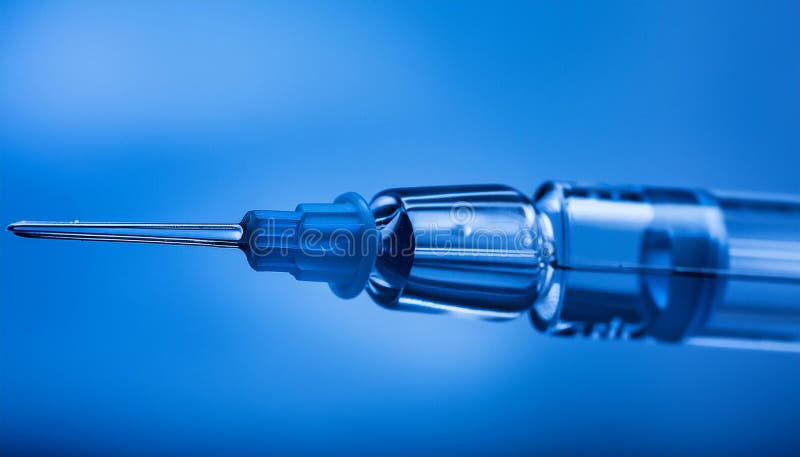 Syringe. Hypodermic Needle Inverted Stock Illustration - Illustration ...