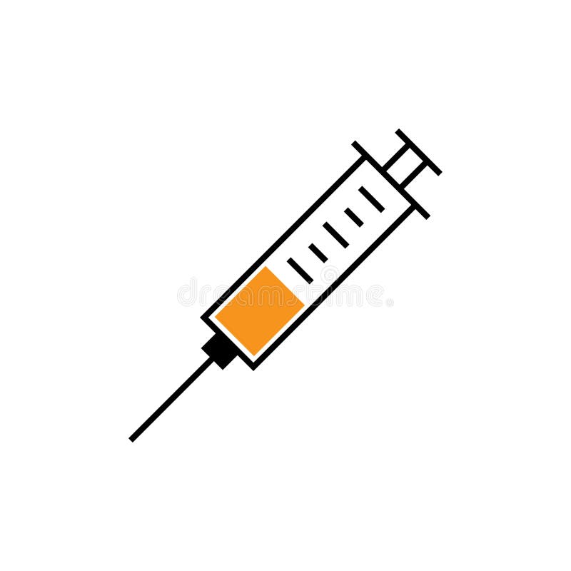 Injection and Needle Graphic Design Template Stock Vector ...