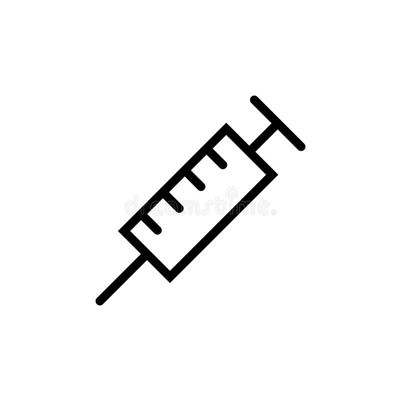 Syringe Icon . Injection Icon Vector Stock Vector - Illustration of ...