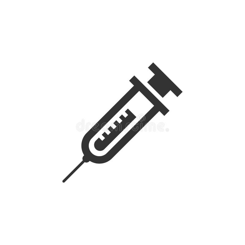 Syringe icon stock illustration. Illustration of button - 155531241