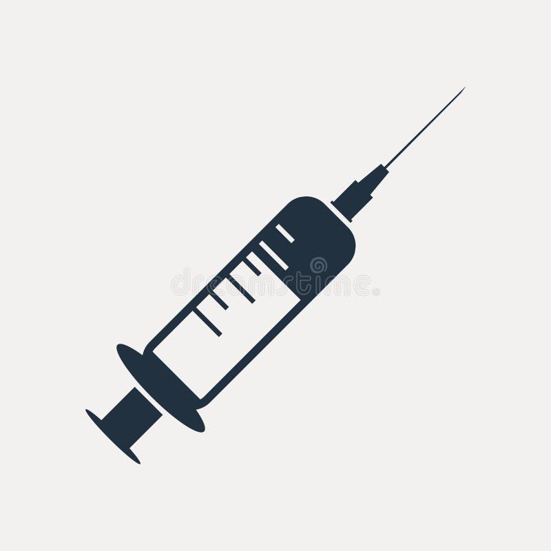 Syringe icon stock vector. Illustration of medic, drug - 91618814