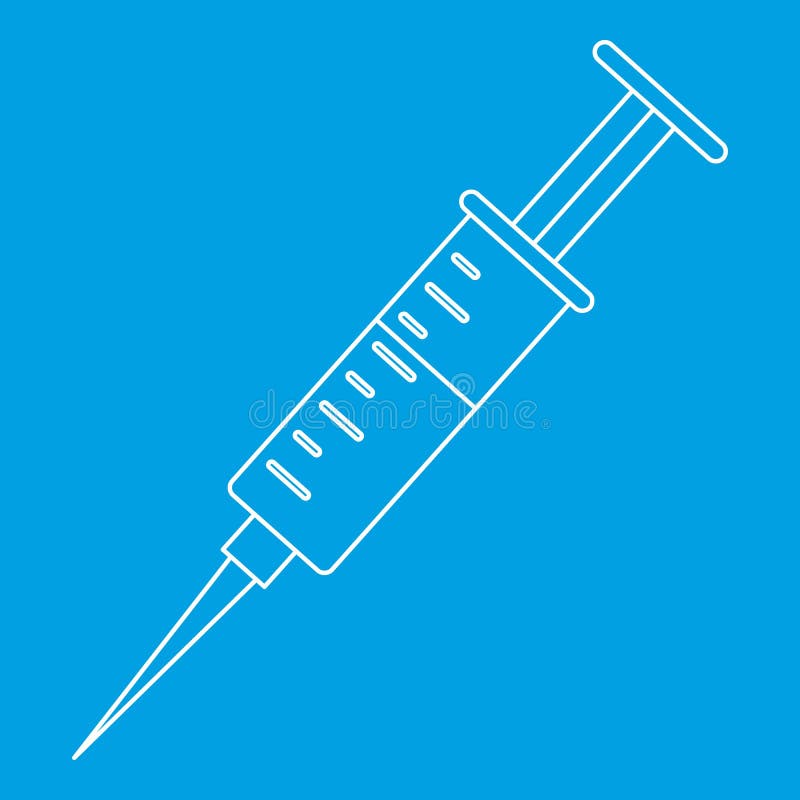 Syringe Icon, Outline Style Stock Vector - Illustration of medication ...