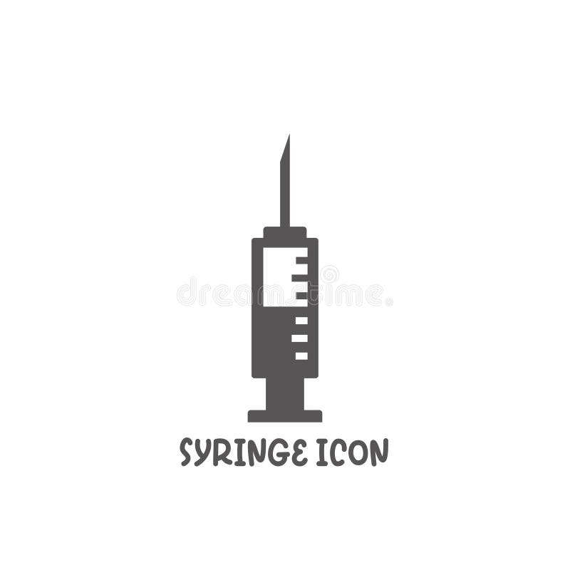 Syringe Icon Simple Flat Style Vector Illustration Stock Vector ...