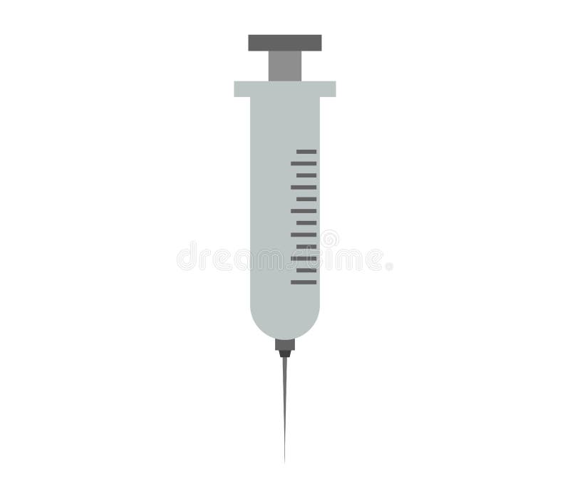 Syringe icon stock vector. Illustration of outline, colorless - 104884750