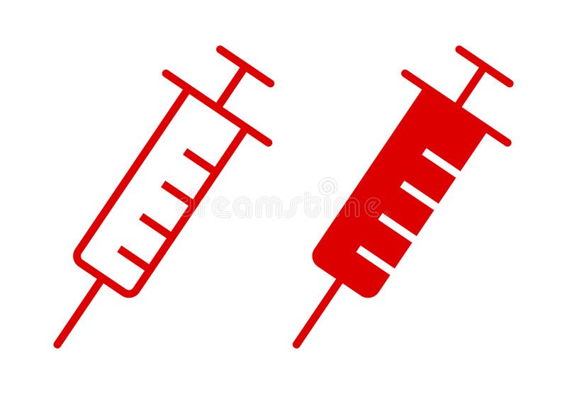 Syringe icon stock vector. Illustration of healing, vaccination - 302699170