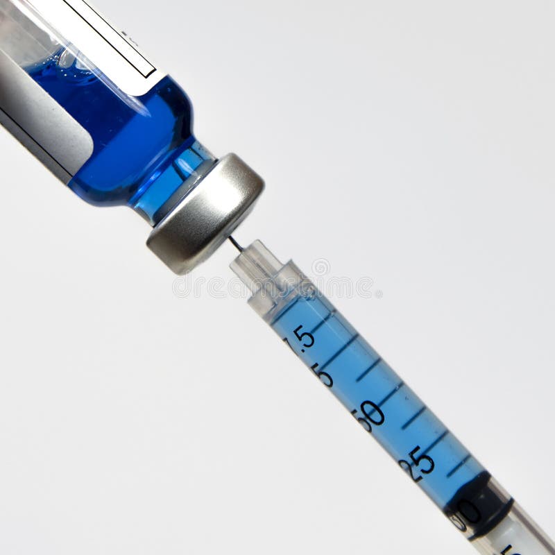 Syringe for Injecting a Treatment Stock Image - Image of hospital ...