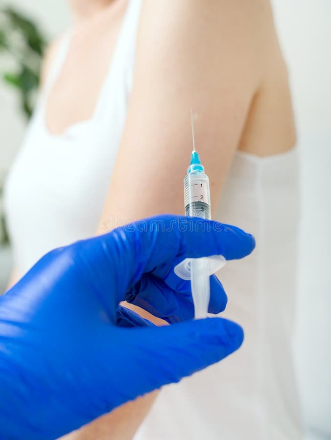 Syringe with injection. stock image. Image of cabinet - 82124899