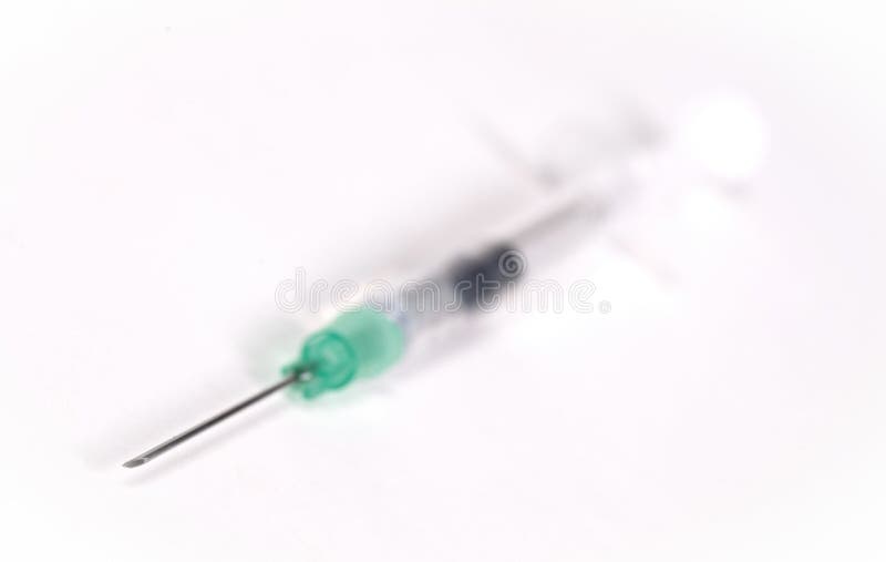 Syringe Injection or Medical Needle Isolated on White Stock Photo ...