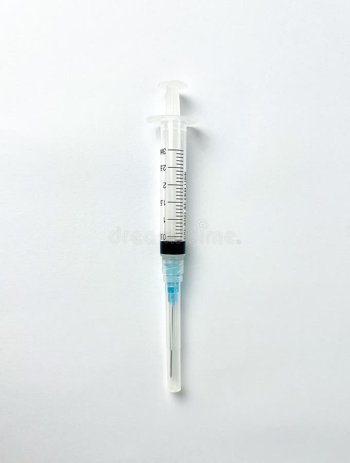 One Single Empty New Syringe Stock Photo - Image of disposable ...