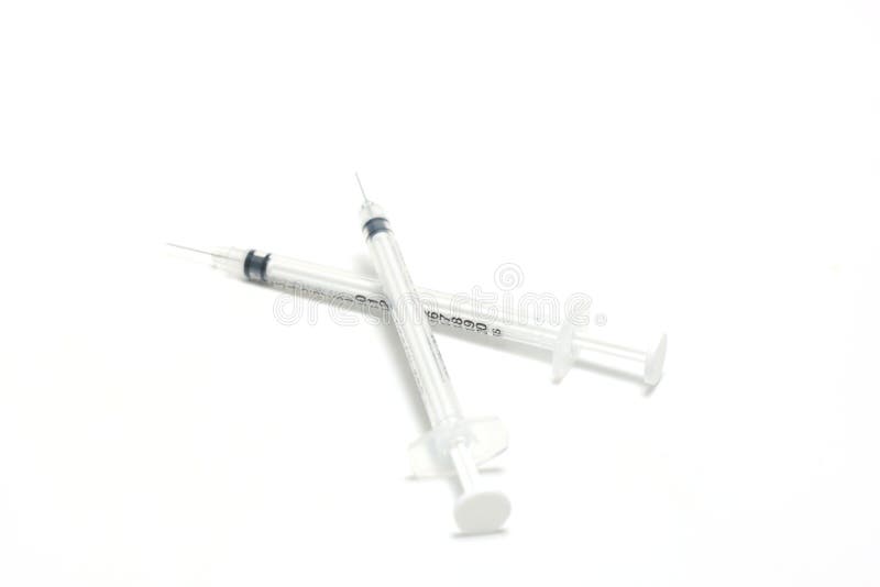 Syringe Isolated on a White Background. Stock Photo - Image of ...