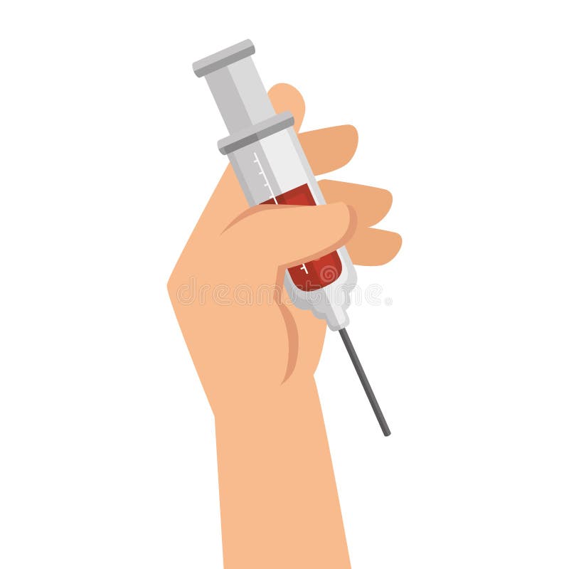 Syringe Medical Isolated Icon Stock Illustration - Illustration of ...