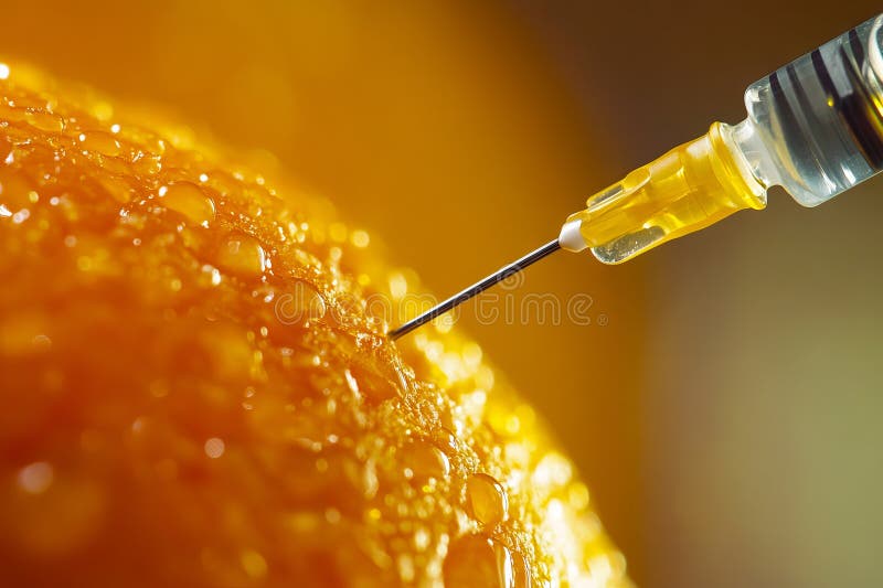 A Syringe with a Needle Sticking Out of it Stock Photo - Image of ...