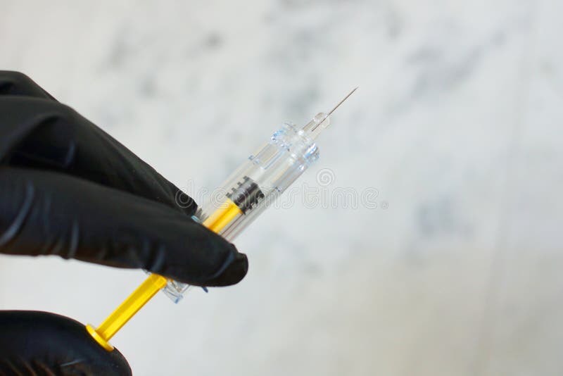 Syringe ready to injection stock photo. Image of science - 15677978
