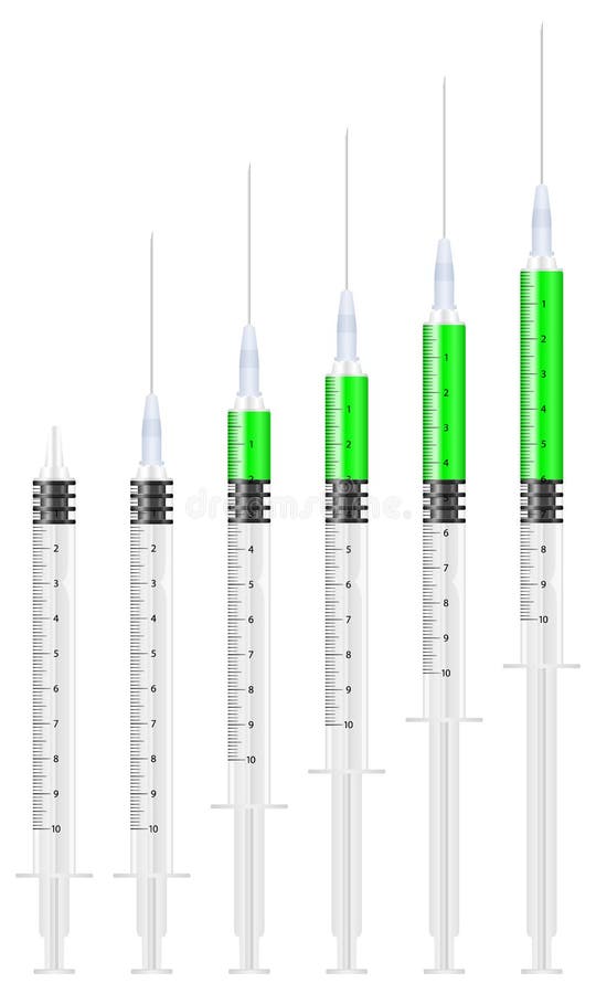 Insulin Syringe and Syringe with Needle. Set of Needles for Syringe ...