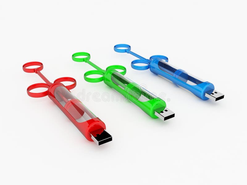 Syringe-usb ( Computer Anti-virus Concept ) Stock Illustration ...