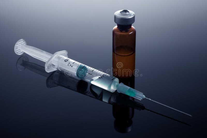 Vaccine Vial Dose Flu Shot Drug Needle Syringe,medical Concept ...